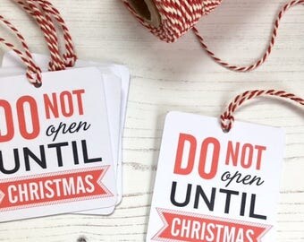 Do not open until | Etsy