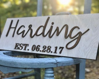 Established sign | Etsy