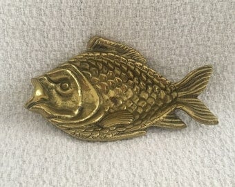 Brass fish dish | Etsy