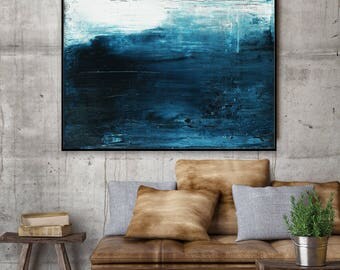 Indigo abstract | Etsy