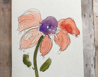 Hand painted greeting cards | Etsy