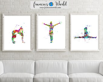 Gymnastics poster | Etsy