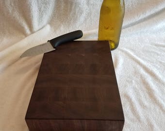 Cafe Table Butcher Block Walnut Butcher block table table