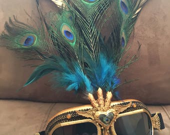Peacock headdress | Etsy