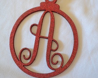 Red glitter letters | Etsy