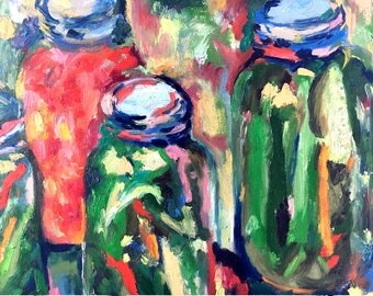 Pickle painting | Etsy