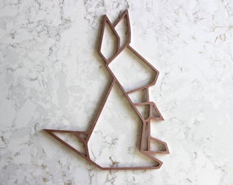 Geometric rabbit | Etsy