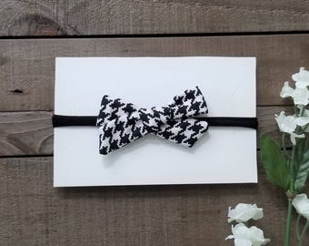 Houndstooth bow | Etsy