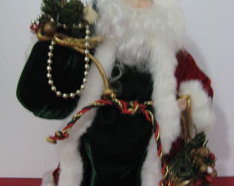 Santa tree topper | Etsy