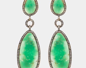 Chrysoprase jewelry | Etsy