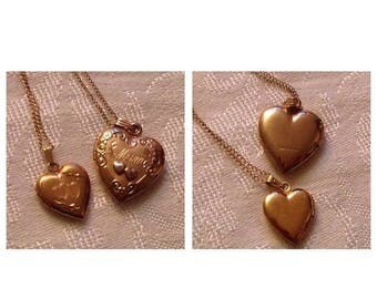 Mother And Daughter Matching Lockets Vintage Lockets With