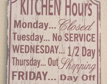 Kitchen rules sign | Etsy