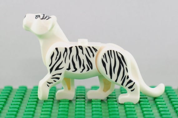 White Tiger Custom minifigure Lego Compatible Bleached