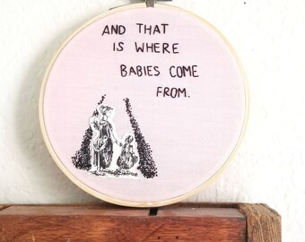 Funny embroidery | Etsy