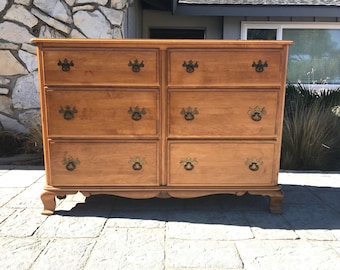 Solid wood dresser | Etsy