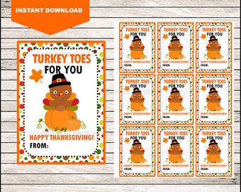 Thanksgiving Turkey Toes / Candy Corn Treat Bag / Thanksgiving