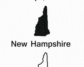 New hampshire svg | Etsy