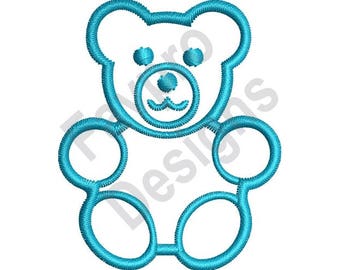 Teddy bear outline | Etsy