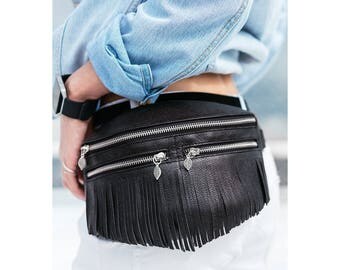 Leather waist bag | Etsy