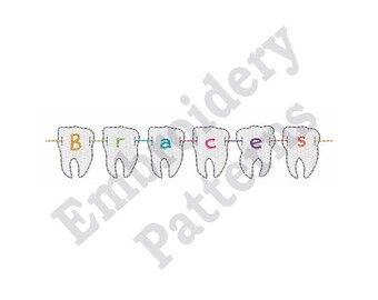 Happy Tooth Machine Embroidery Design