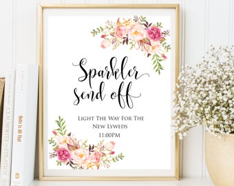 Sparkler Send off Printable