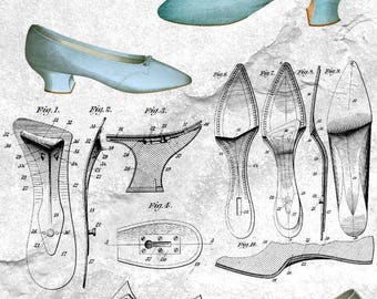 Shoe blueprint | Etsy
