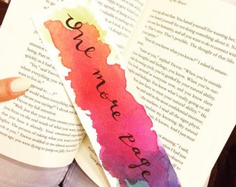 Calligraphy bookmark | Etsy