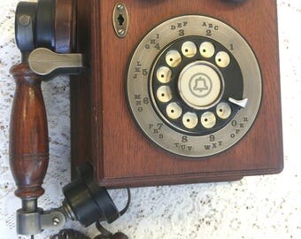 Rotary wall phone | Etsy