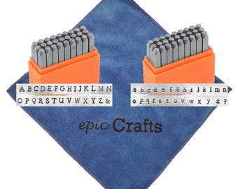 Metal alphabet stamp | Etsy