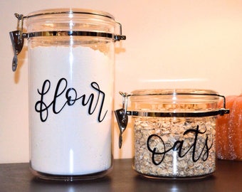 Canister labels | Etsy