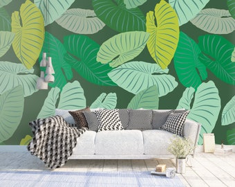 Leaf wallpaper | Etsy