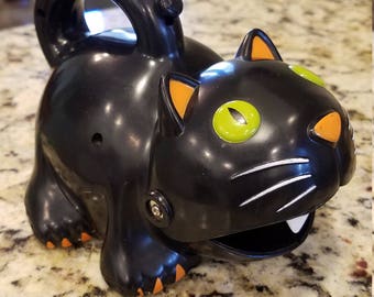 Halloween black cat | Etsy