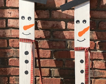 Pallet snowman | Etsy