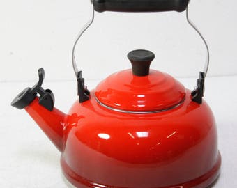Red tea kettle | Etsy
