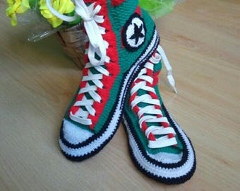 Knitted shoes | Etsy