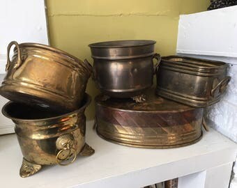 Brass container | Etsy