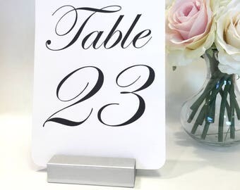 Table number holders | Etsy