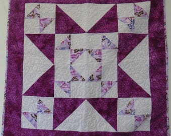 Purple star quilt | Etsy