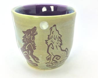 Original Art 8x10 Wolves Wolf Howling Wolves Digital