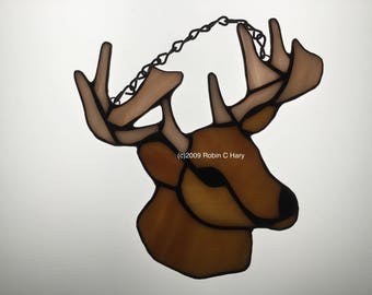 Stained glass deer | Etsy
