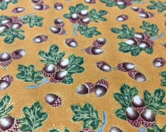 Acorn fabric | Etsy