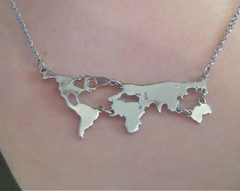 World necklace | Etsy