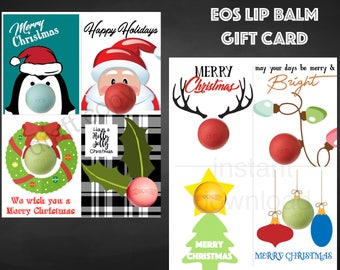 Eos lip balm card | Etsy