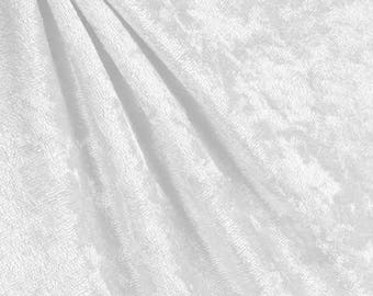 White velvet fabric | Etsy