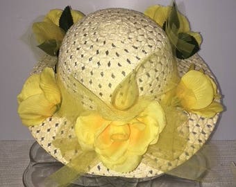 Girls tea party hat | Etsy