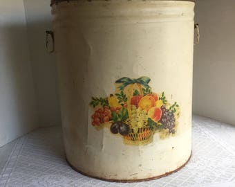 Vintage trash can | Etsy