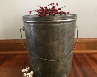 Galvanized bucket | Etsy