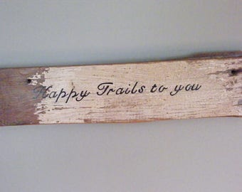Happy trails to you | Etsy