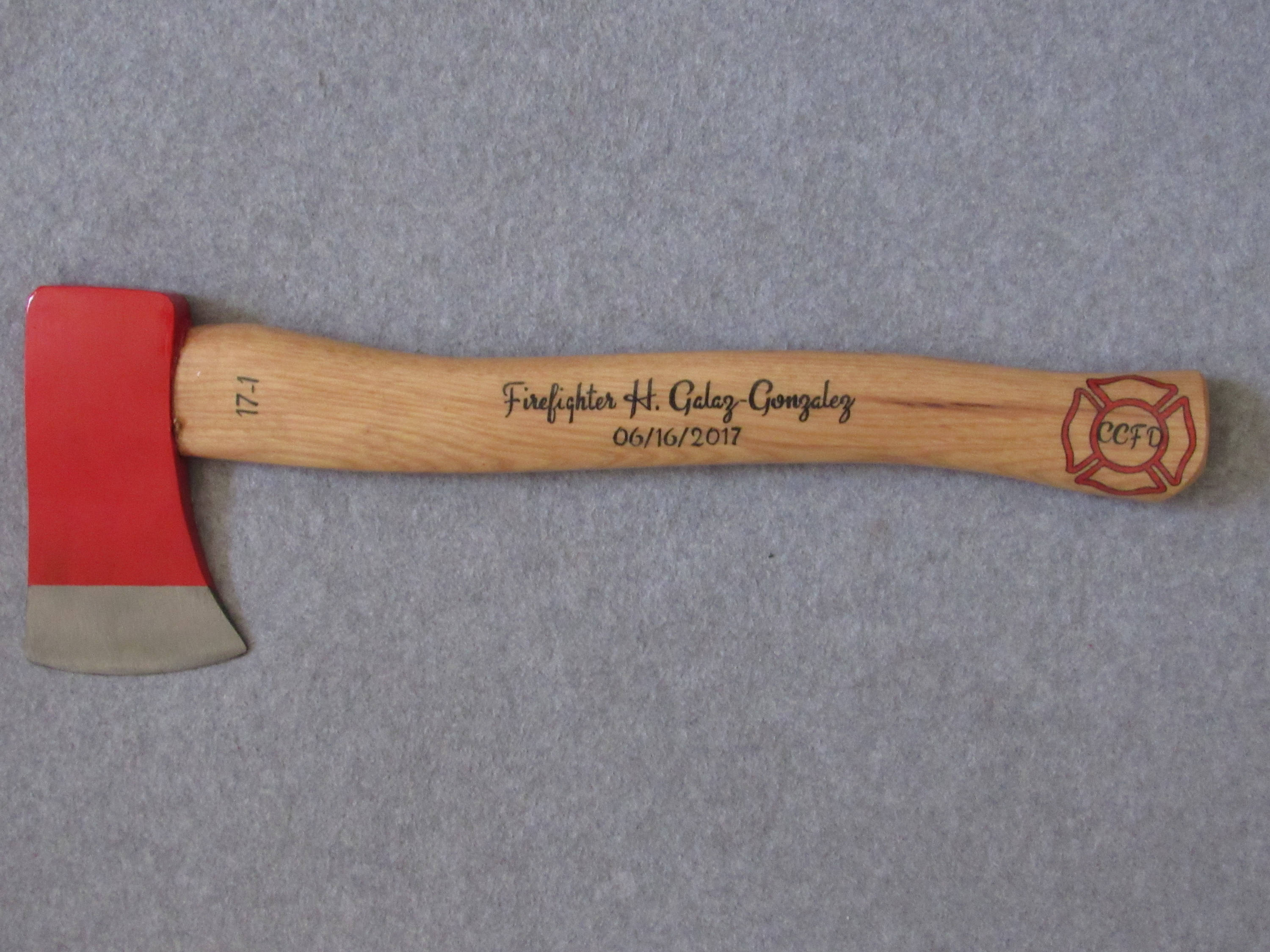 Personalized Firefighter Axe Promotion/Name