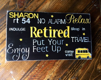 Retirement signs | Etsy